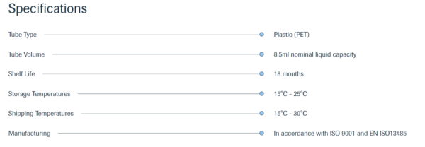 Cell-Free DNA Collection Tubes CE IVD - Roche Sequencing Store